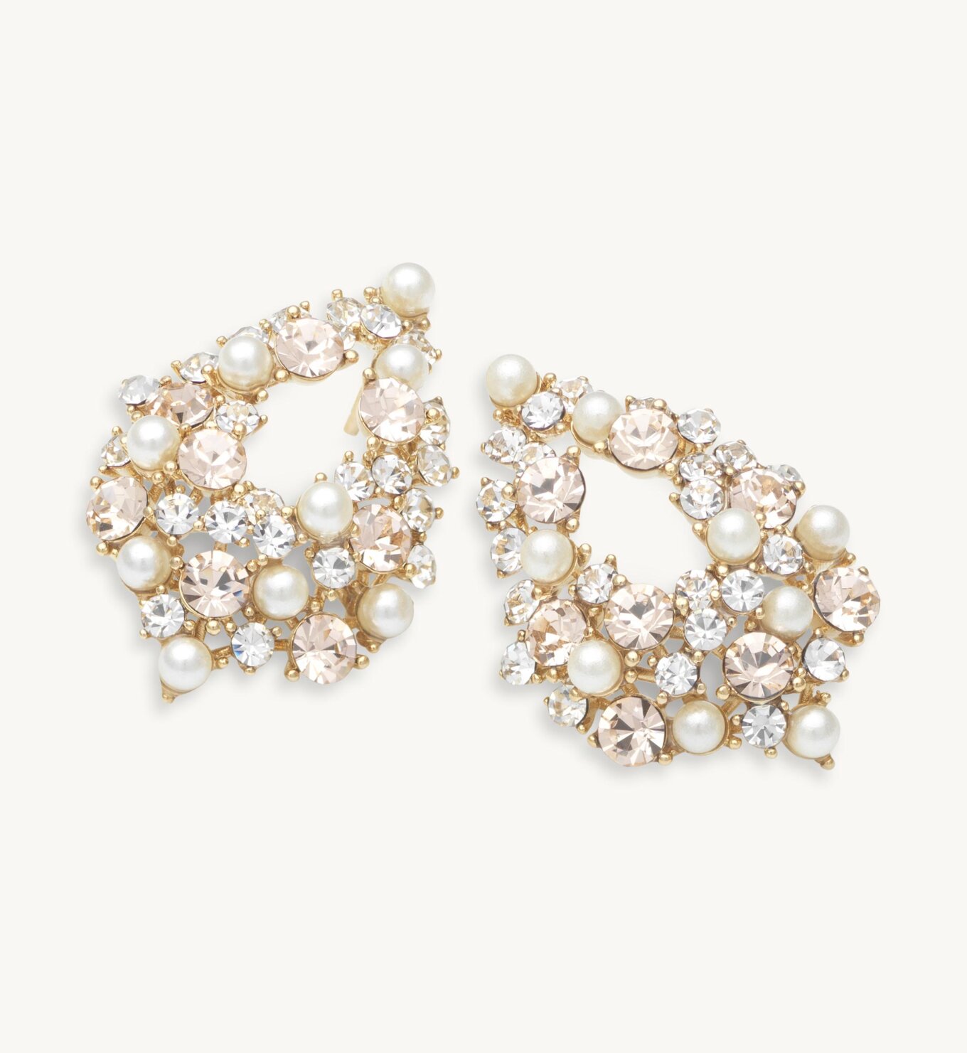 Alice pearl earrings - Ivory silk - Lily and Rose Europe